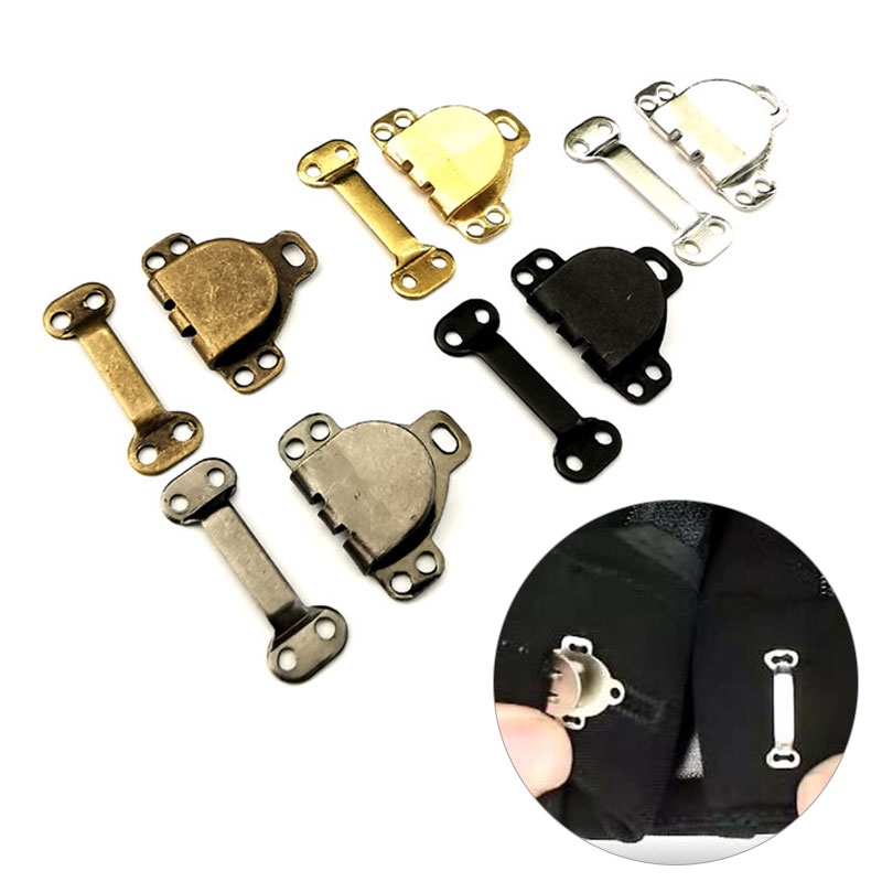20 Sets Metal Trousers Hook Suit Pants Hook Button Skirt Trousers Hook ...