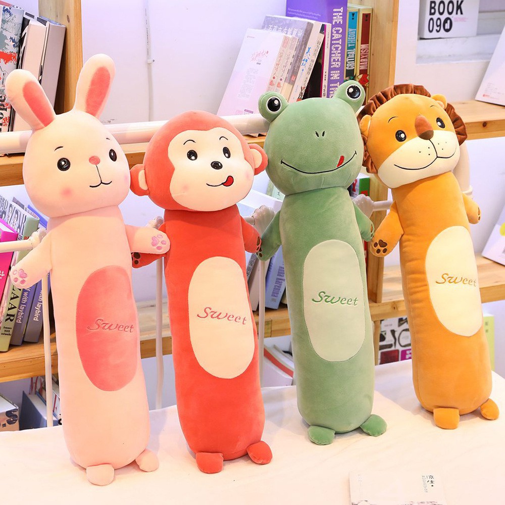 Bueno 60cm long animal-shaped teddy bear and pillow | Shopee Malaysia