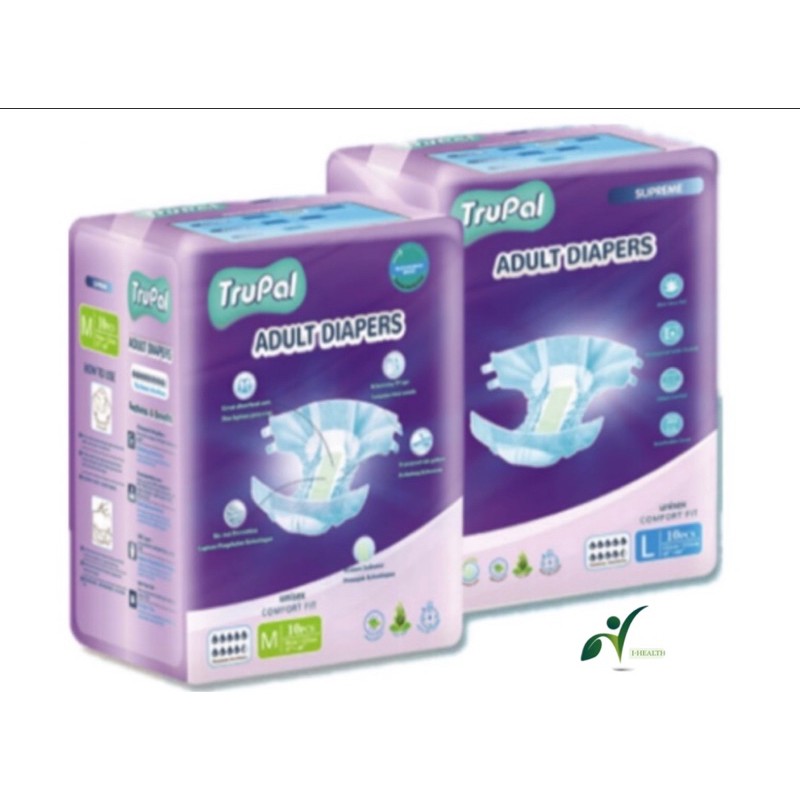 [Buy 8pkts free 2samples] Trupal Adult Diaper Supreme M10’s/L10's ...