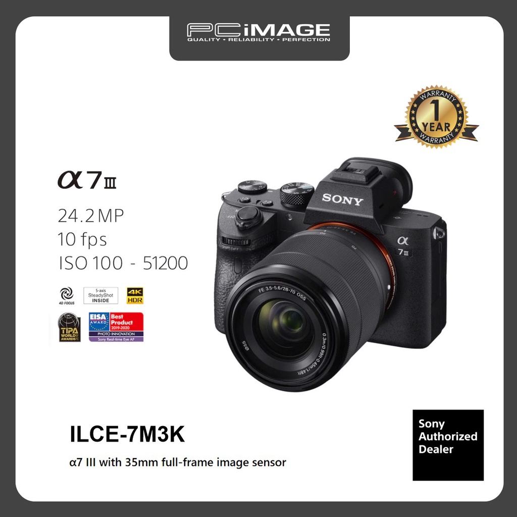Sony A7III A7 III A7 Mark 3 A7M3 Body Only + Kit Set (Free 64GB Card + Original Battery) Sony ...