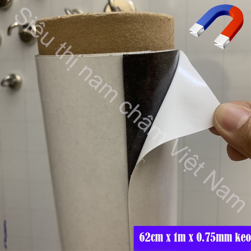 Roll Magnet 62cm x 1m x 0.75mm Flexible Magnet With Glue | Shopee Malaysia