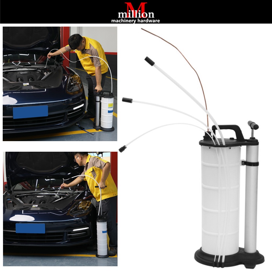 (Manual/Pneumatic) 7L / 9L Engine Oil Fuel Extractor Pump Suction Vacuum Petrol Fluid Transfer ...