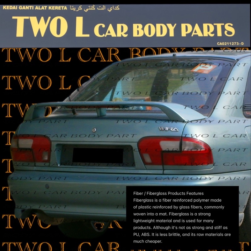 wira aeroback spoiler se with led brake lamp | Shopee Malaysia