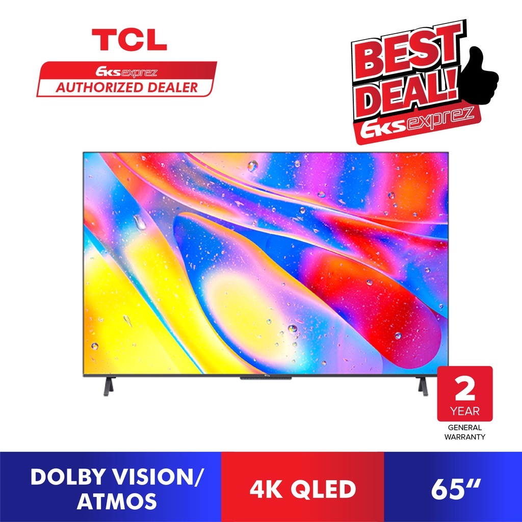 TCL QLED 4K C725 Android Smart Google TV (65") 65C725 (2021) | Shopee ...