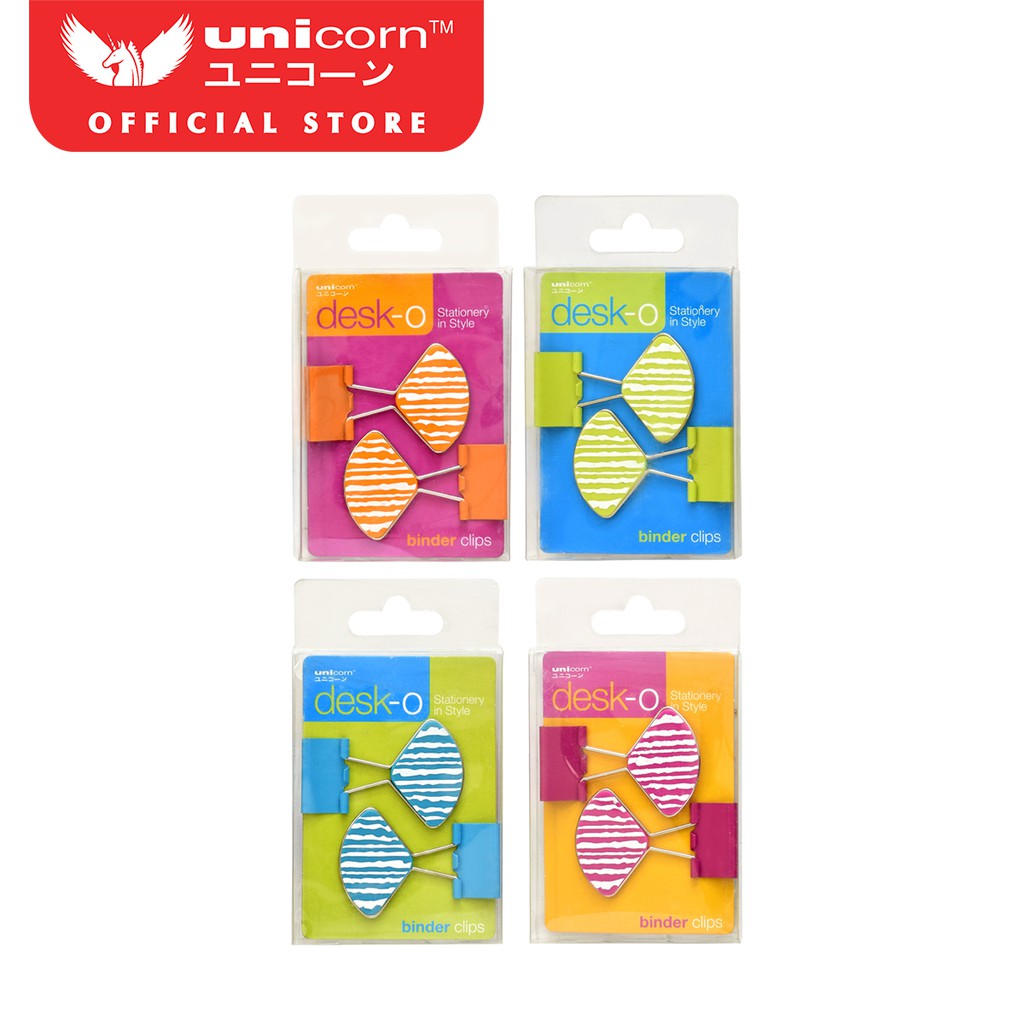 Unicorn Shaped Binder Clips Assorted 82202 | Shopee Malaysia