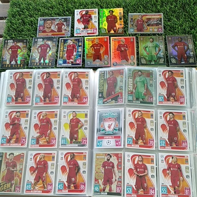 Full Completed Liverpool Topps Match Attax 2021/22 + Limited Edition ...