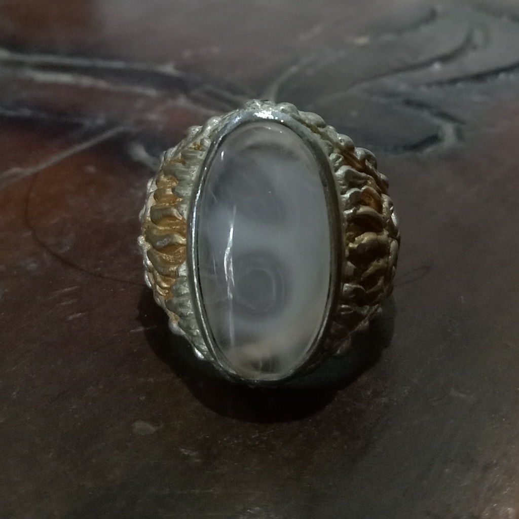 Pacitan Grape Agate Ring with Original and Natural Lafadz/Number 3 ...