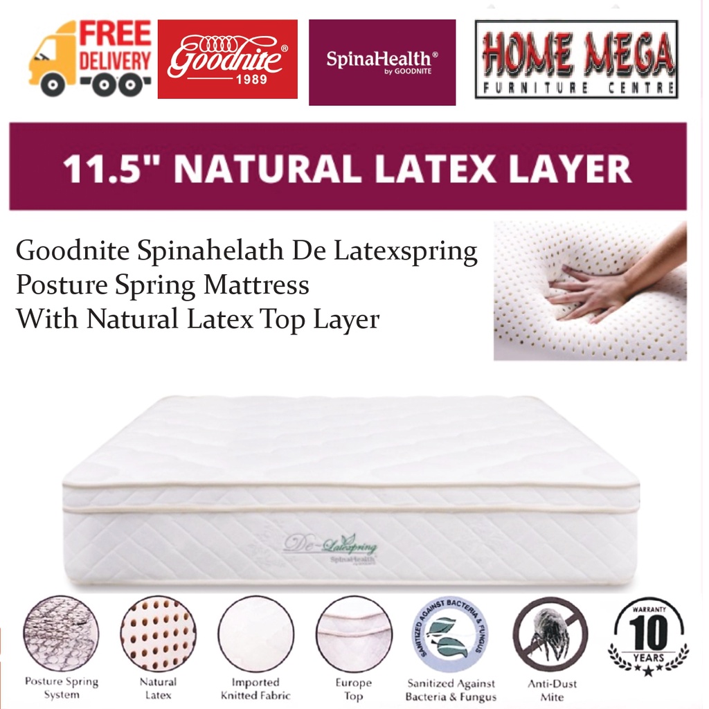 [FREE SHIPPING]Goodnite De Latexpring 11.5" Tilam | Posture Spring ...
