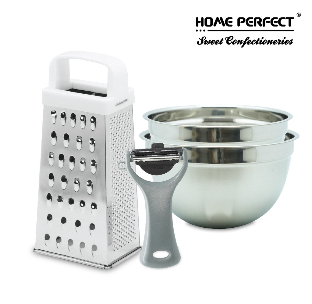 HOME PERFECT 8 Inch/Mini Stainless Steel 4 Sides Grater W/Non-Slip ...