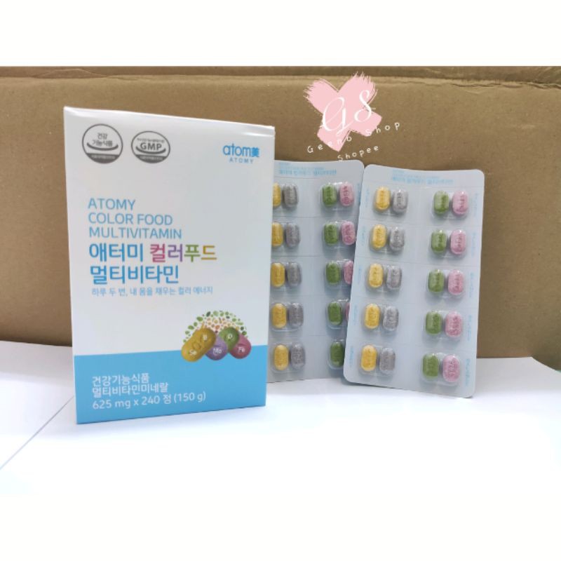 Worker Need!!! Atomy Color Food Multivitamin 1 box x 240 Tablets ...