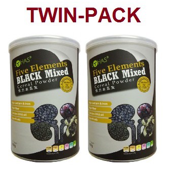 LOHAS Five Elements Black Mixed Cereal Powder 活力水五宝 500GM X 2 (TWIN ...