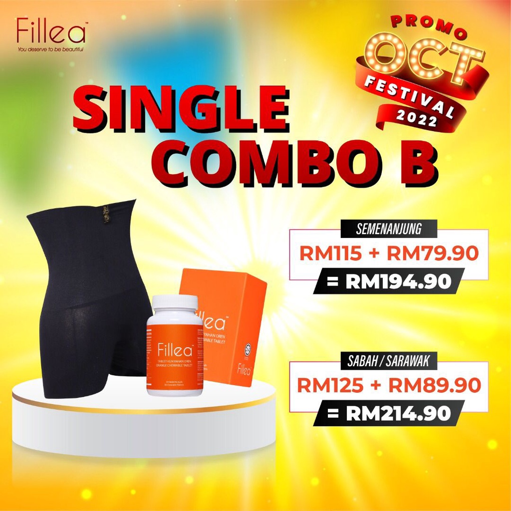 FILLEA SUPPLEMENT & FILLEA BODY FIT GIRDLE (ORIGINAL HQ) | Shopee Malaysia