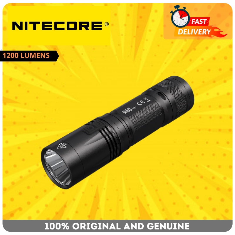 🔥100% ORIGINAL🔥 Nitecore R40 V2 1200 Lumens Flashlight | Shopee Malaysia