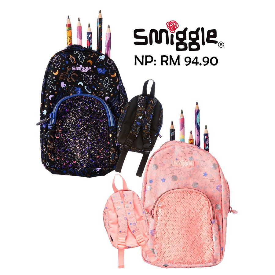 Original SMIGGLE Glitz Mini Backpack Pencil Case | Shopee Malaysia