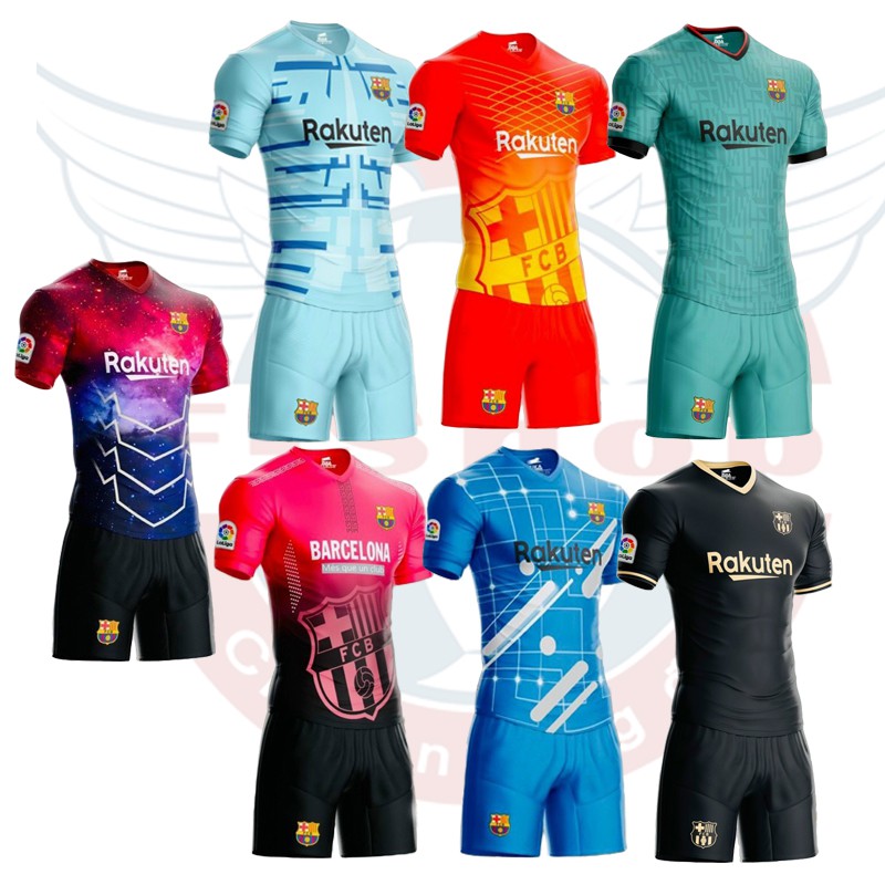 Barcelona Club 2021 Football Kit - Laliga Club Football Shirt - SUPER ...