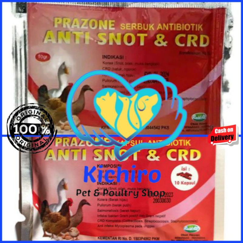Anti Snot And CRD Contents 10 Capsules/10 Grams Of All Chicken Raid ...