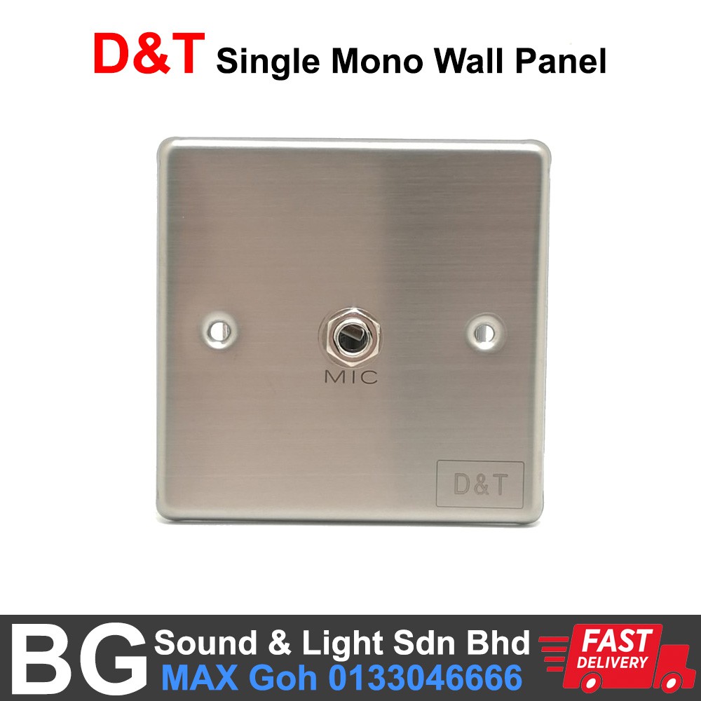 [READY STOCK]D&T Single Mono Microphone Female Socket Wall Panel For ...