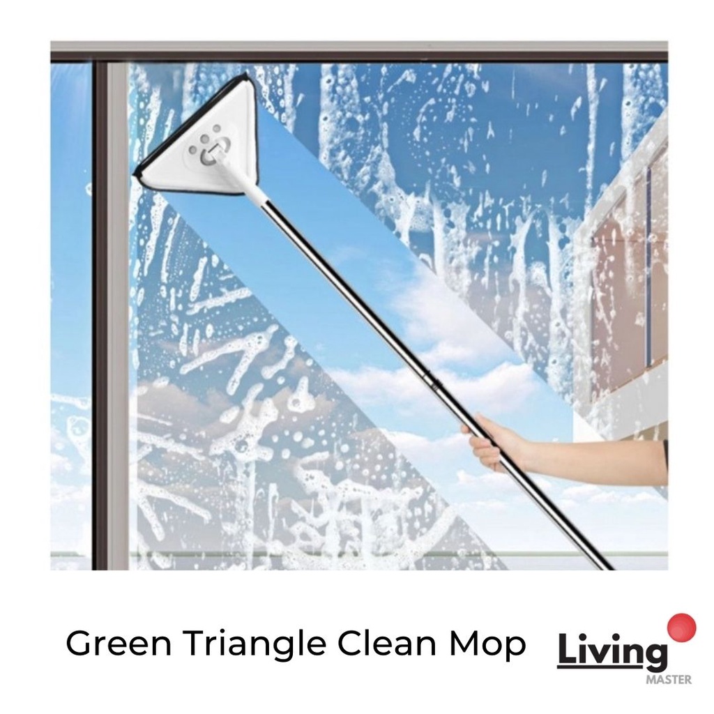 Triangular Multifunctional Clean Mop Window Cleaner With Water Scaper ...