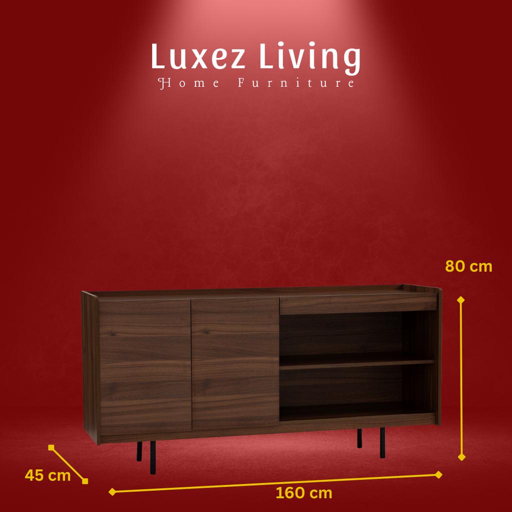 LUXEZ Denver 1.6M Sideboard 160cm Console Table 5ft Hallway Table 2 ...