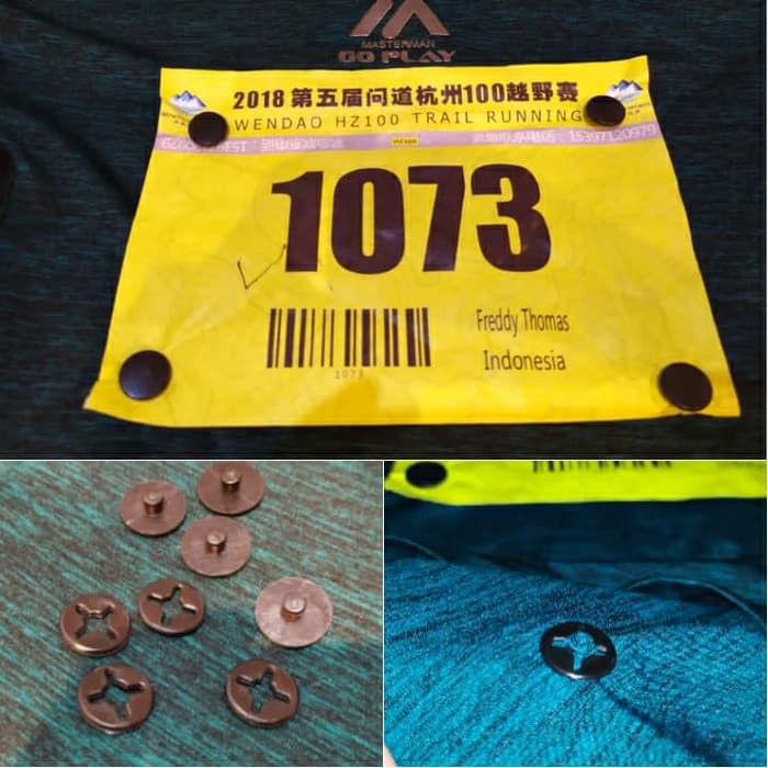 Race BIB Button - Running Race Chest Number BIB Button (1 set Of 4 ...