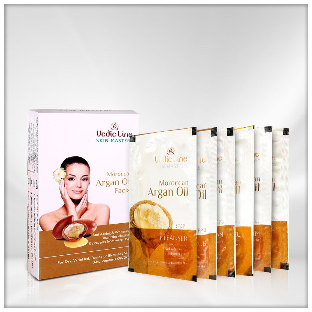 Vedic line Moroccan Argan Oil Single use Facial kit 52ml | Shopee Malaysia