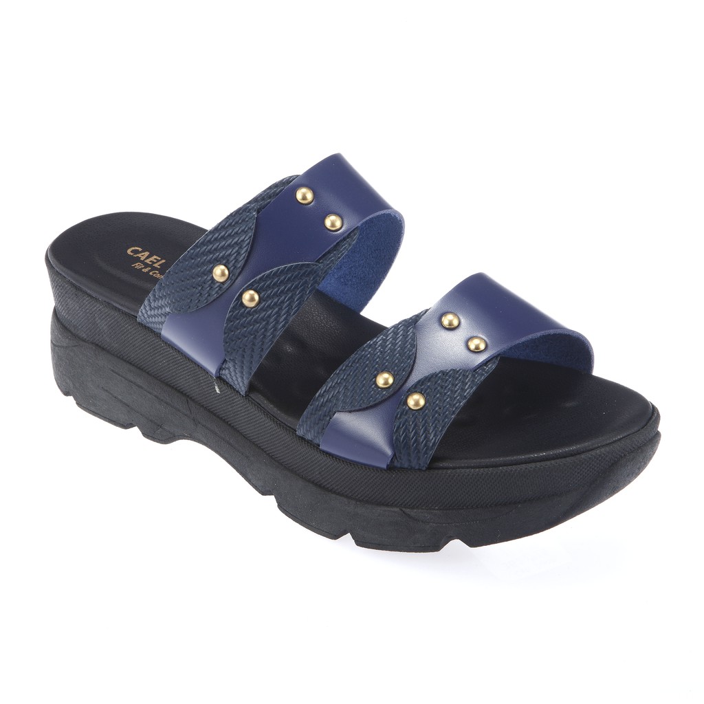 Ladies Comfort Sandals CD36297 (Navy Blue) | Shopee Malaysia
