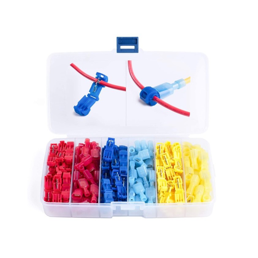 120pcs Wire Connector T Tap Terminal Clip Quick Splice Lock Wire Crimp ...