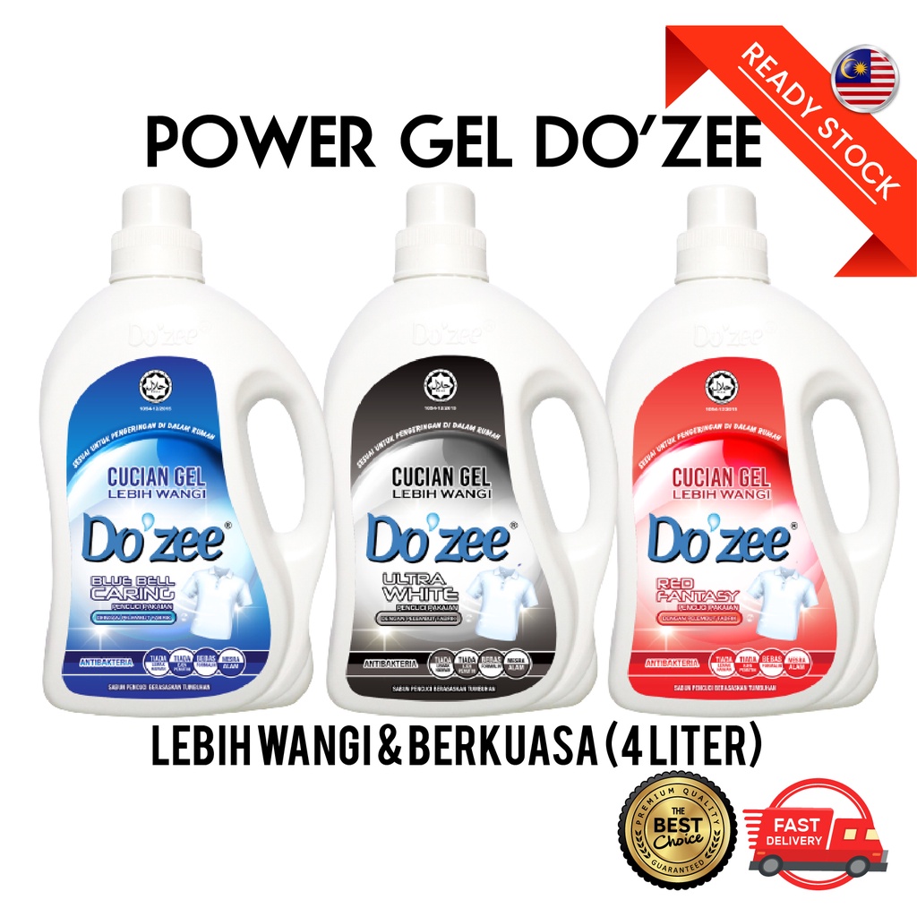 Sabun Pencuci Pakaian Power Gel Do'zee | Sabun Basuh Baju Halal | Sabun ...