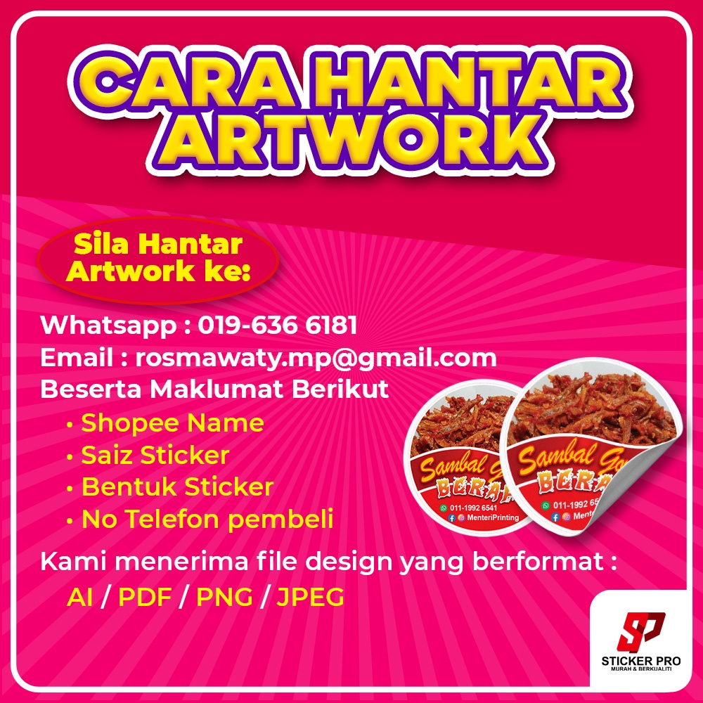 🔴CUSTOM DESIGN🔴 LABEL STICKER | Shopee Malaysia