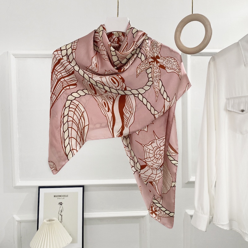 LISA Fashion Scarf 110X110 cm Square Scarf Printed Scarf women Lady ...
