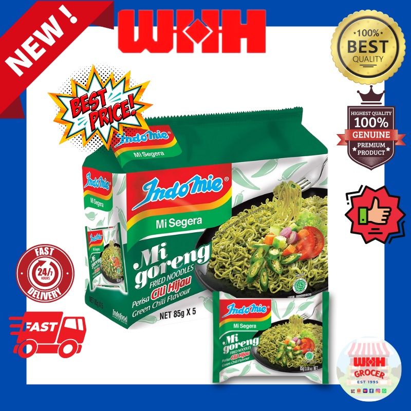 INDOMIE MI GORENG ASLI/ ASLI SPECIAL/ CILI HIJAU/ PERISA PEDAS/MI ...