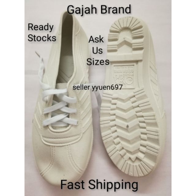 Kasut Getah Putih Cap Gajah King 299 White PVC Waterproof Rubber Shoes ...