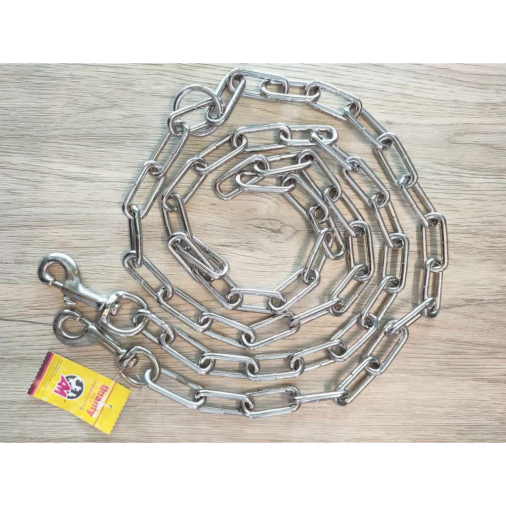 Galvanized Steel Link Chain Metal Leash for Medium to Large Breed Dogs ...