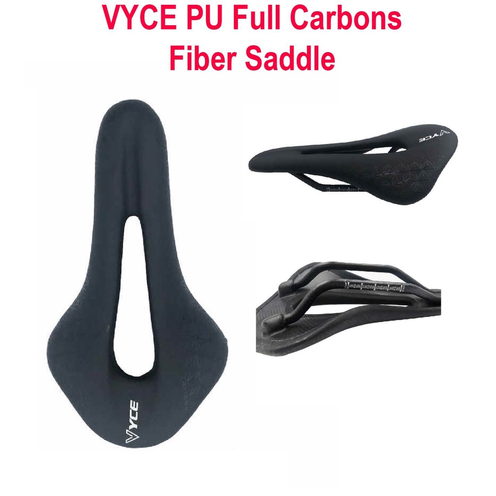 VYCE PU Full Carbons Fiber Saddle Ultralight Saddle SuperFlow Road Bike ...