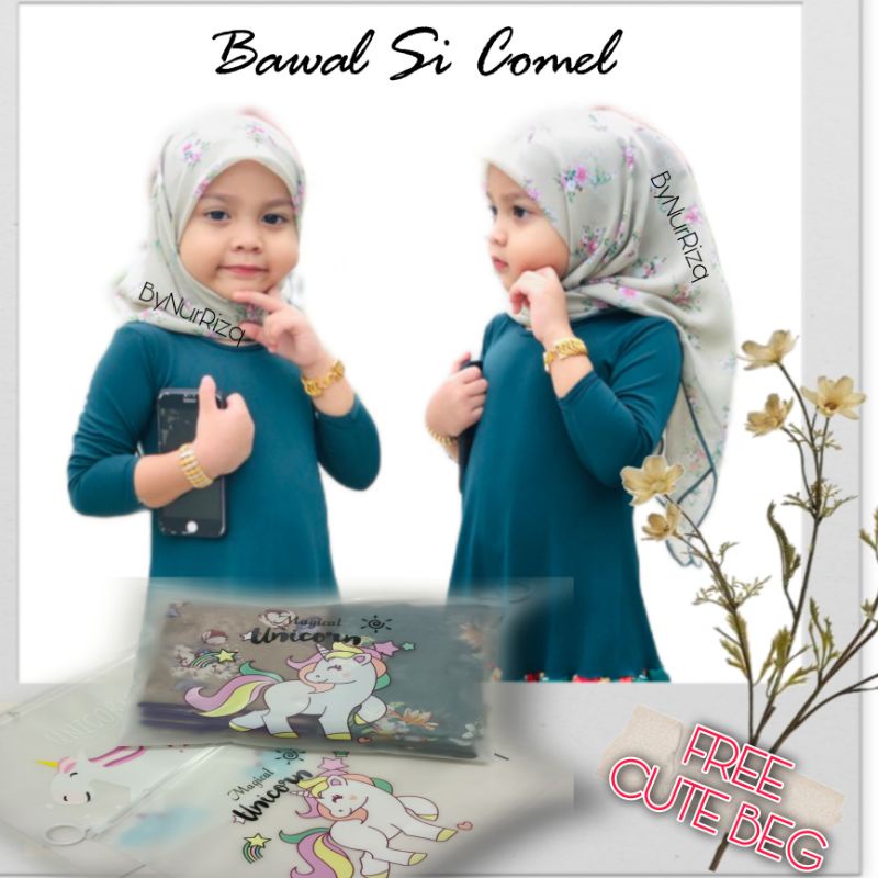 sudung TUDUNG BAWAL CORAK PRINTED ADA CORAK SI COMEL KIDS BUDAK KANAK ...