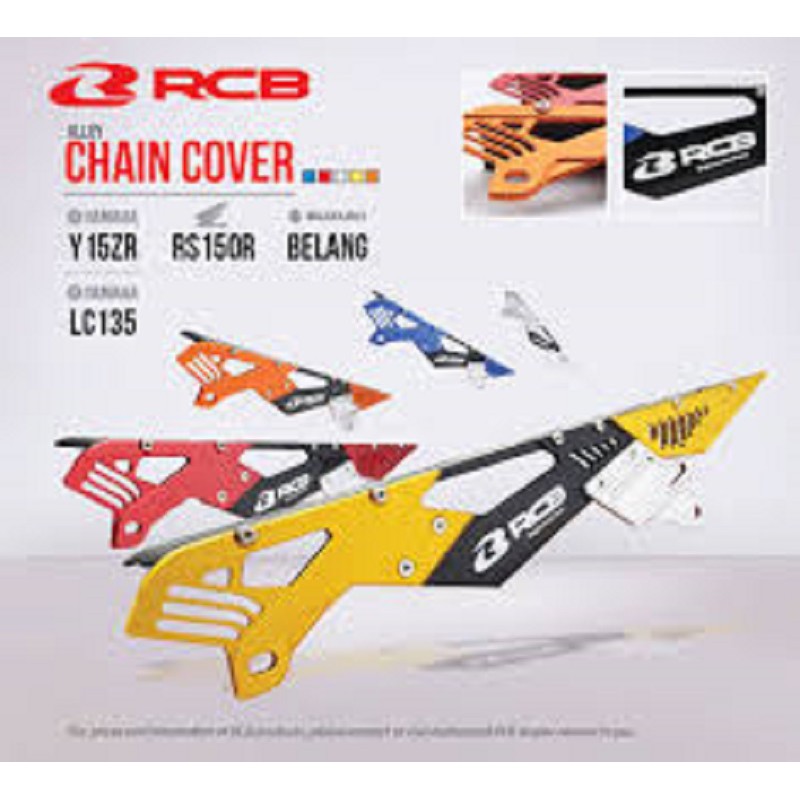 RCB RACING BOY ALLOY CHAIN COVER (LC135 ALL V1-V7) Y15ZR RS150R ...
