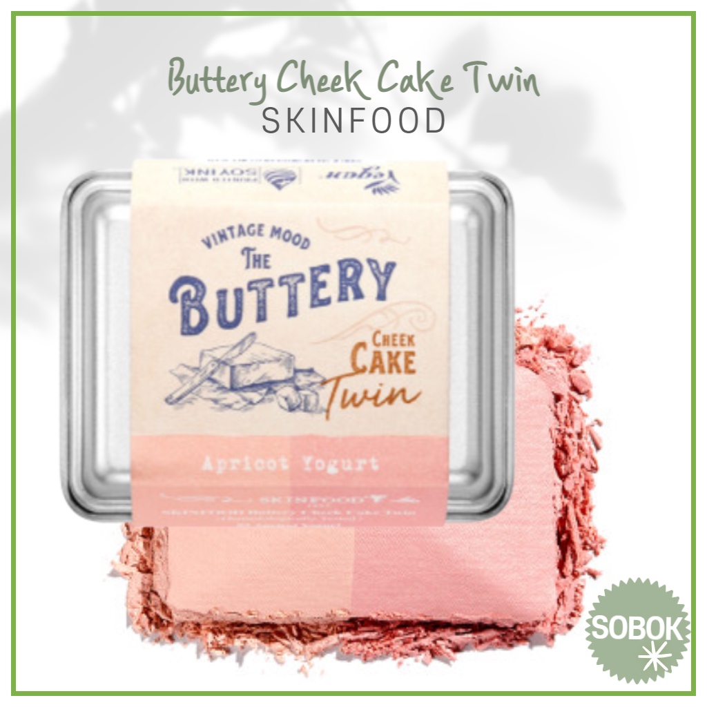[SKINFOOD] BUTTERY CHEEK CAKE TWIN 4colors/ Cheek Blusher Duo Blush ...