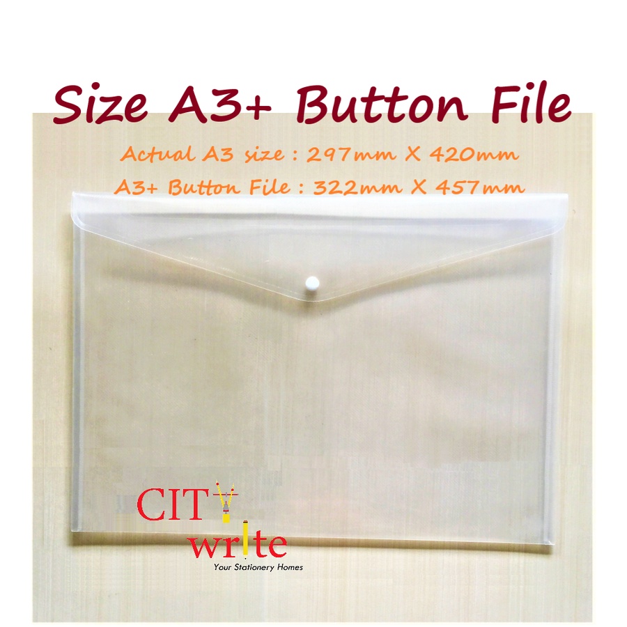 Semi-Transparent Folder A3 Document Drawing File Holder | Shopee Malaysia