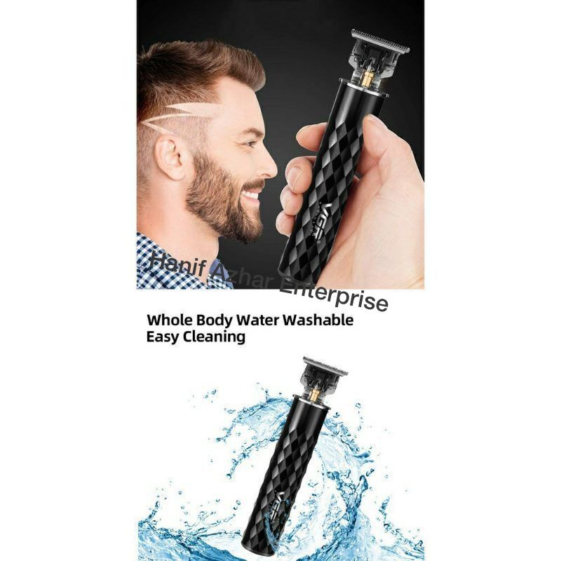 100% ORIGINAL VGR V-228 Steel Cordless Clipper Professional Hair Trimmer Rechargeable Hair ...