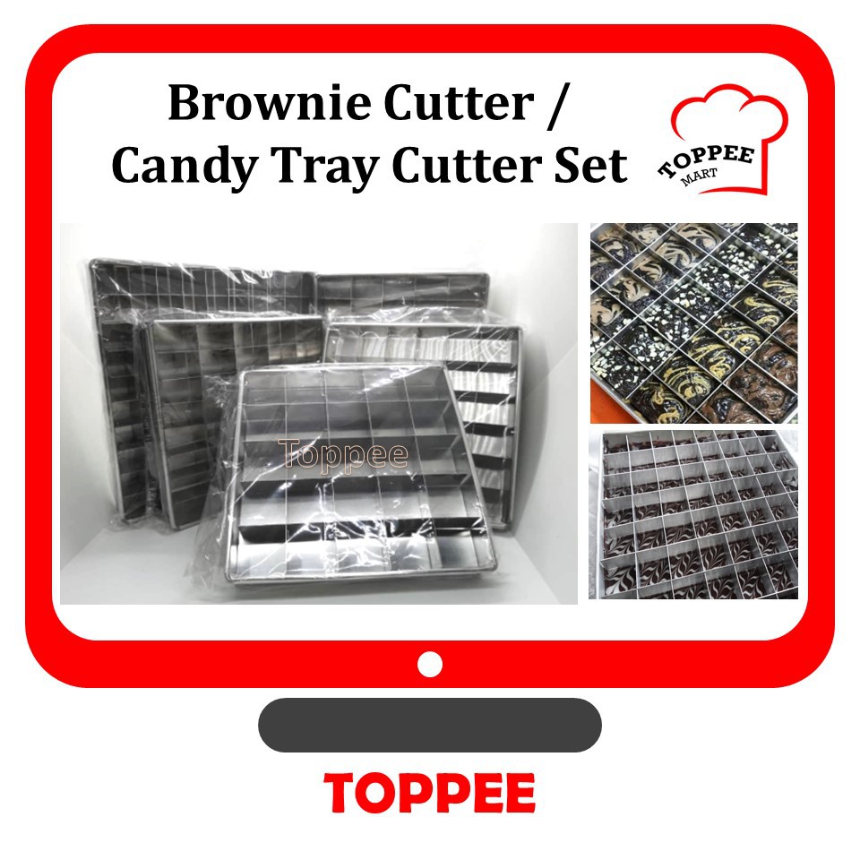 LOYANG BROWNIES CUTTER Handmade Brownie Cutter Set LOYANG BROWNIE TRAY ...