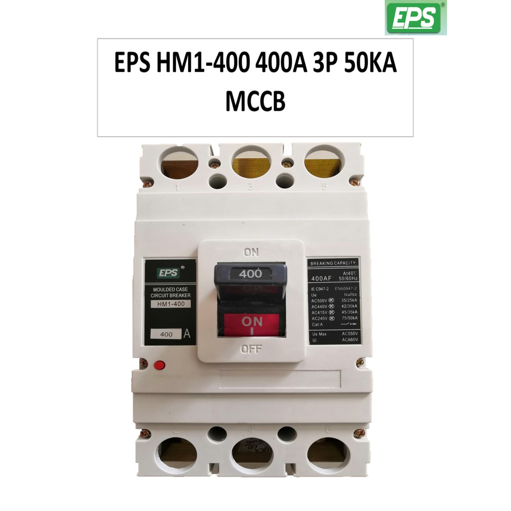 EPS 400A 3P 50KA MCCB (HM1-400) | Shopee Malaysia