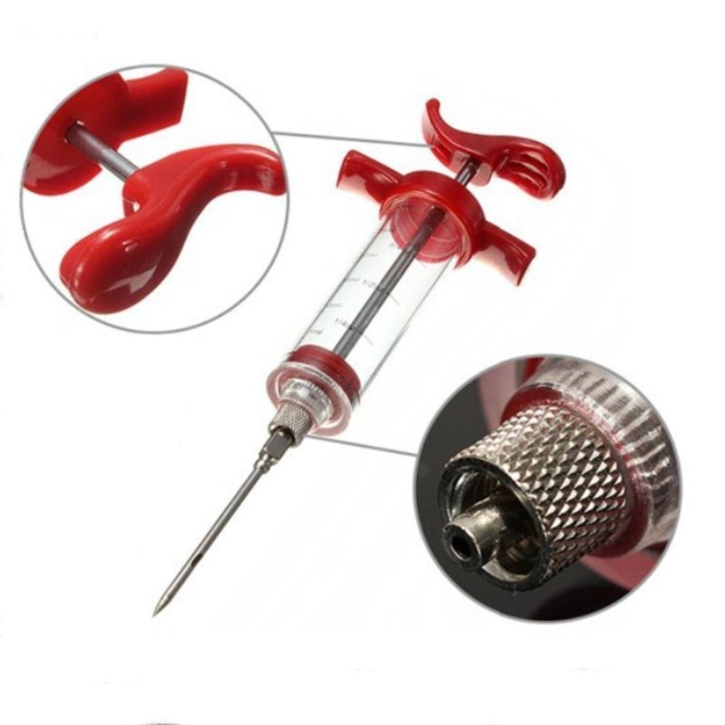 Marinade Injector Flavor Syringe Cooking Meat Poultry Tools | Shopee ...
