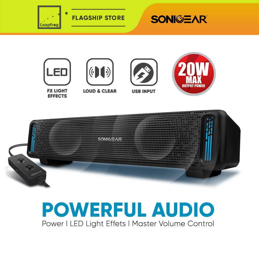 AudioBox U250 | SonicGear U200 | Powerful USB Sound Bar Speaker with ...