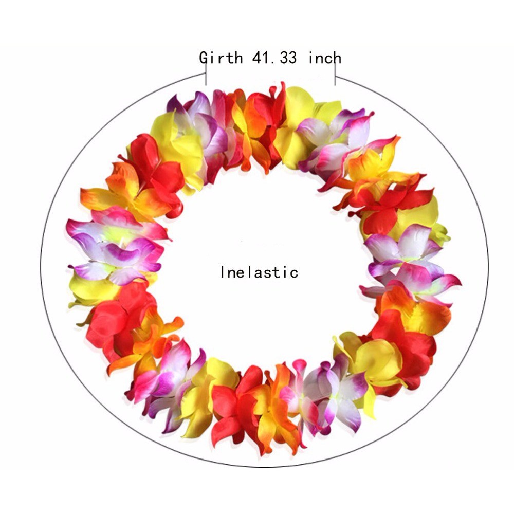 Hawaii Party Hawaii Flower Necklace Headband Hawaiian Theme | Shopee ...