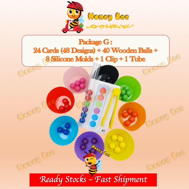Counting Sorting Matching Bowl Pom Pom Ball Montessori Children Baby ...