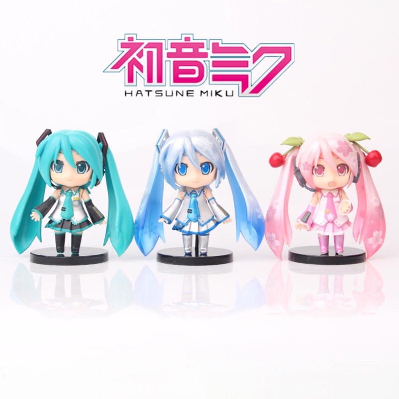 Hatsune Miku 初音ミクChery Miku Snow Miku Mini Figure Decoration | Shopee ...