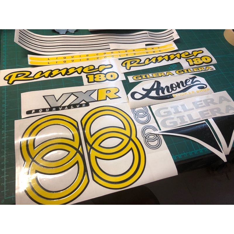 Gilera Runner Vxr 180 custom decal (plot sticker) | Shopee Malaysia