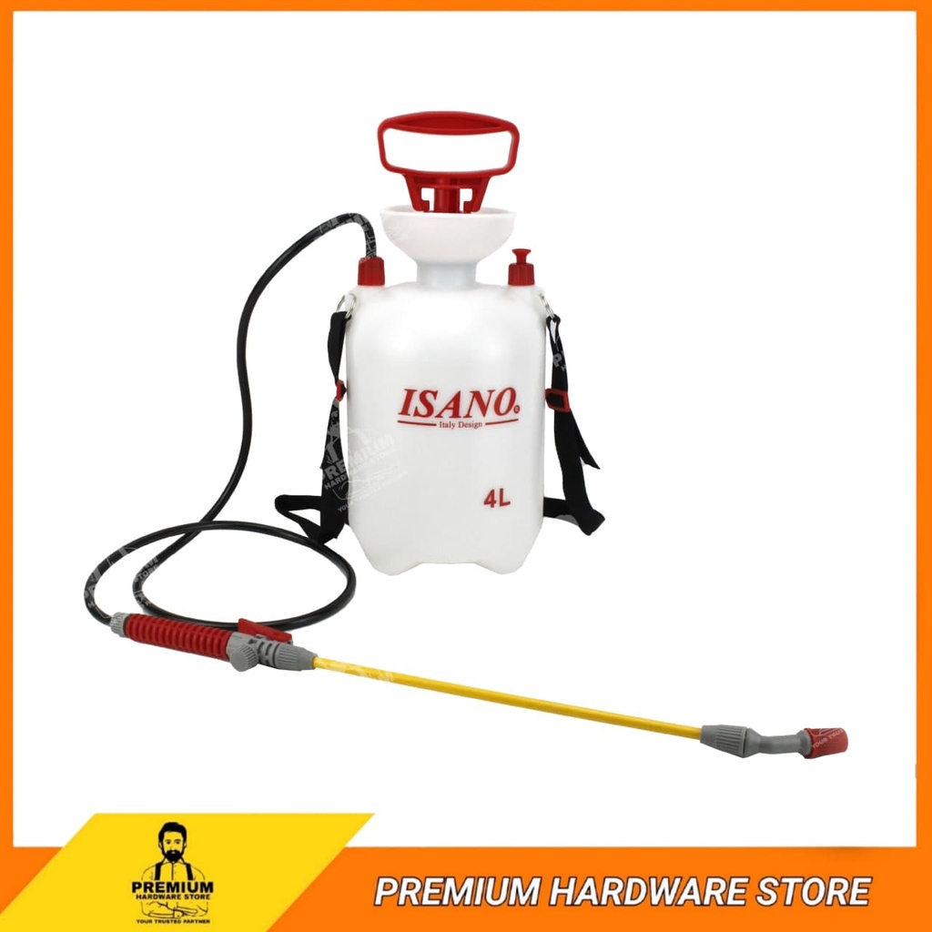 ISANO Garden Pressure Sprayer Adjustable spray nozzle Lubricant PVC ...