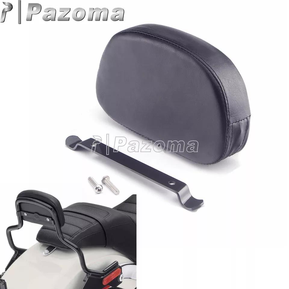 Black Sissy Bar Motorcycle Pad Passenger Backrest Cushion For Harley ...