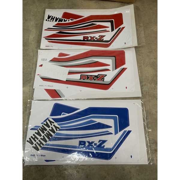 Stiker sticker body stripe cover set (1) yamaha rxz135 rxz 135 | Shopee ...